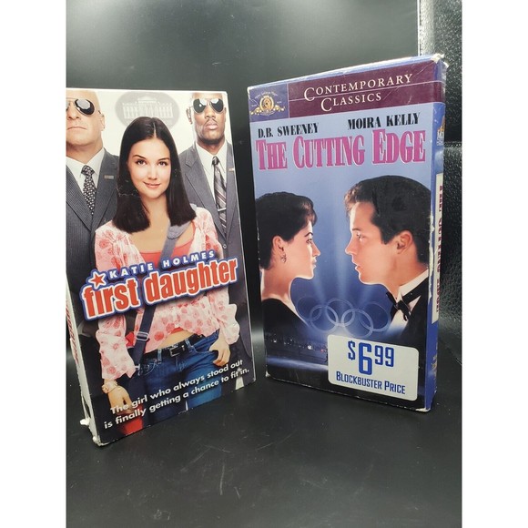 Media | Lot Of 2 Vhs Movies First Daughter Katie Holmes The Cutting ...
